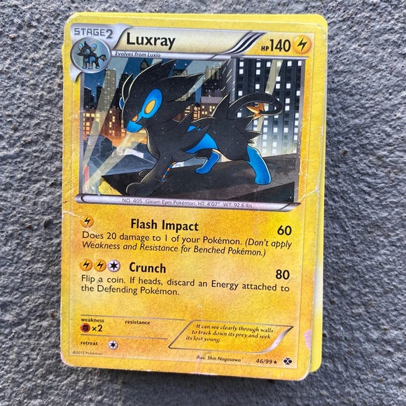 Pokemon | Toys | Pokemon Luxray Card Black And Gold | Poshmark
